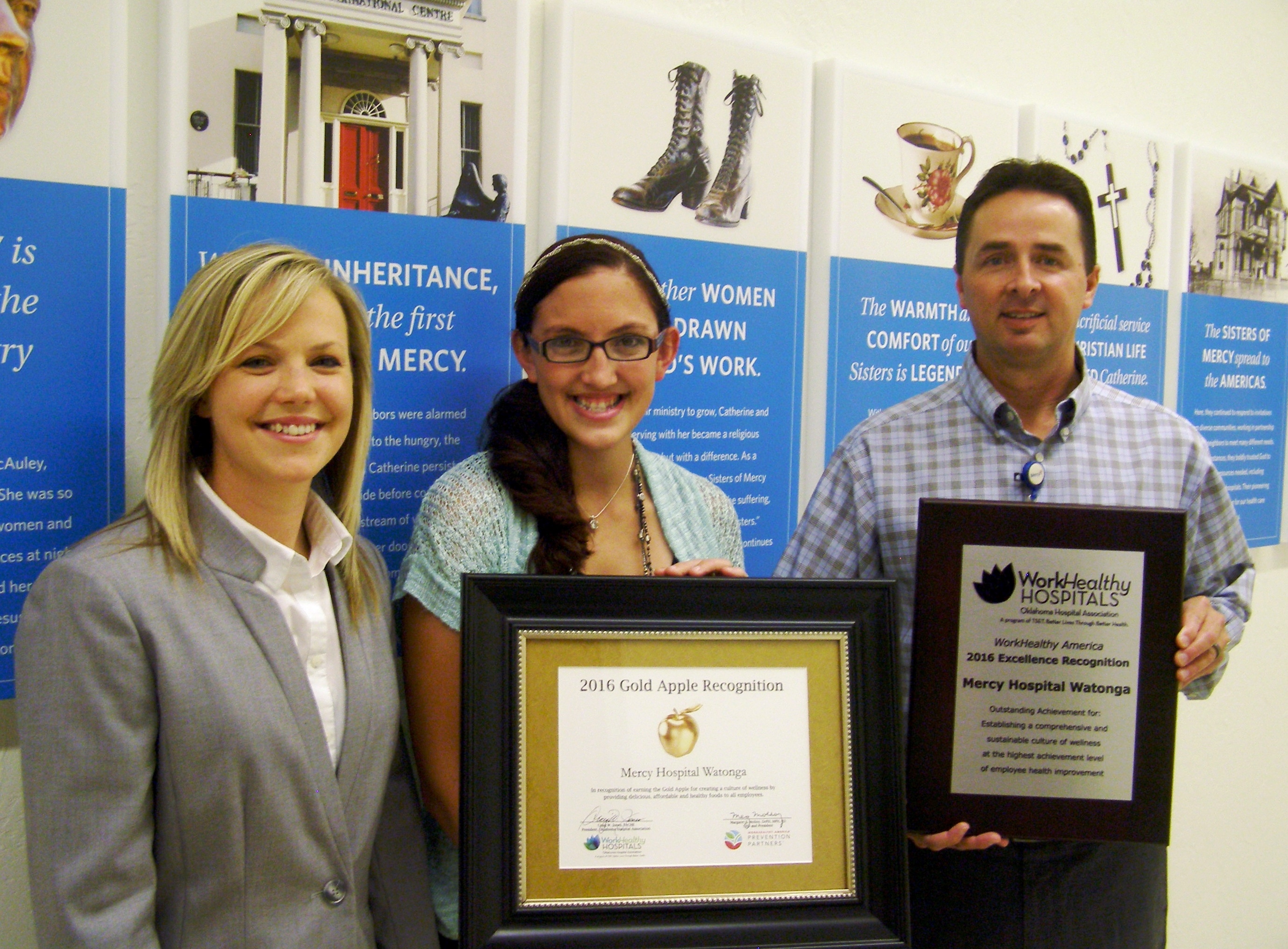 Mercy Hospital Watonga earns FIRST WorkHealthy Hospitals Gold Apple and ...